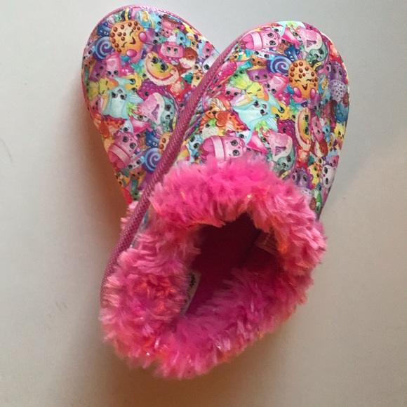 Shopkins | Shoes | Shopkins Girls Furry Slippers House Shoe Size L23 ...